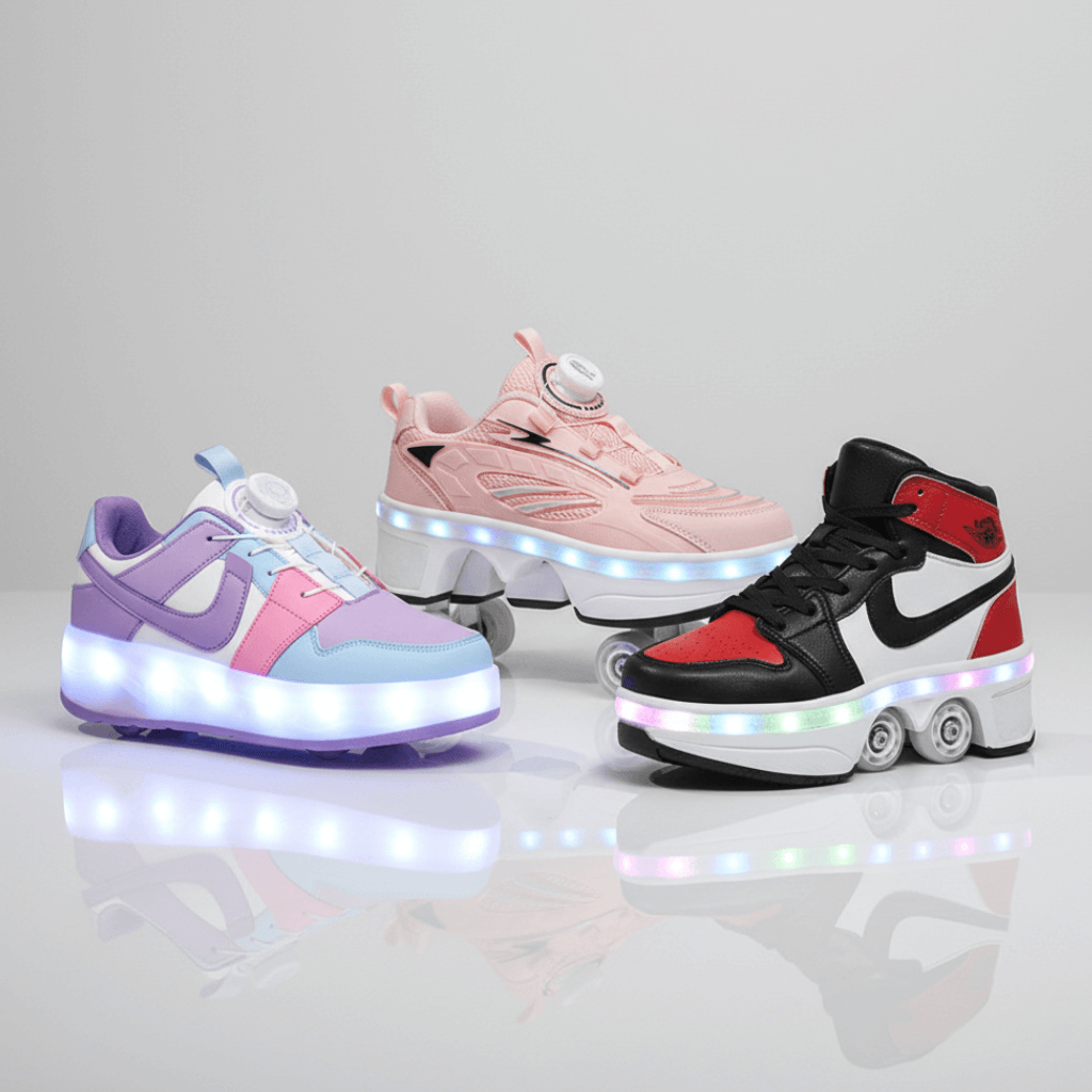 All LED Roller Shoes with Wheels | Kick Speed™